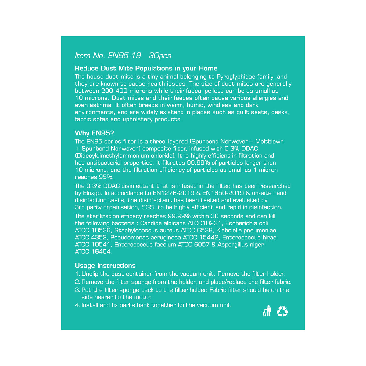 EN95-19 | Antibacterial Filter – Eluxgo Holdings Pte. Ltd.